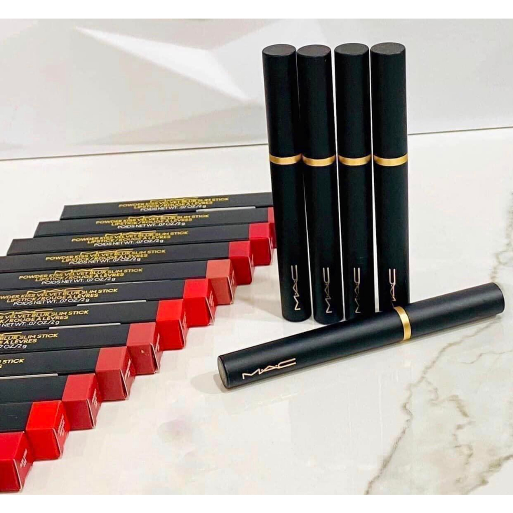 Son Mac Power Kiss Velvet Blur Slim Stick 893 / 899 | Shopee Việt Nam
