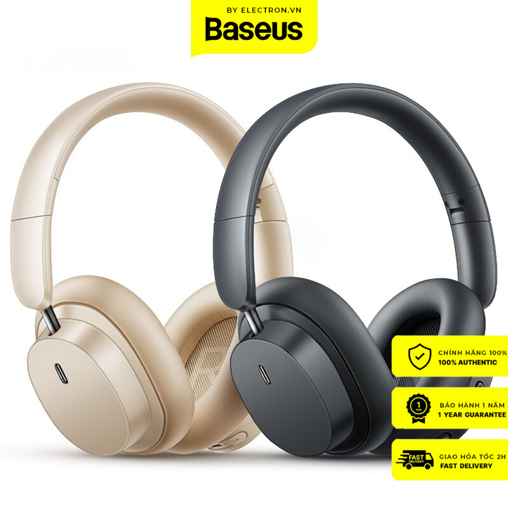 Tai Nghe Chụp Tai Không Dây, Chống Ồn Baseus Bowie D05 ANC, 3D ( Bluetooth 5.3 , GPS - APP ...