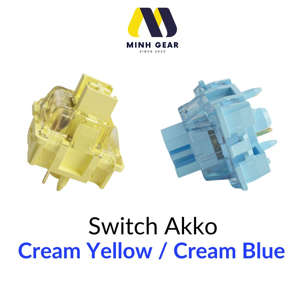 Công Tắc Bàn Phím Cơ Akko Switch AKKO v3 Cream Blue Pro / Cream Yellow ...