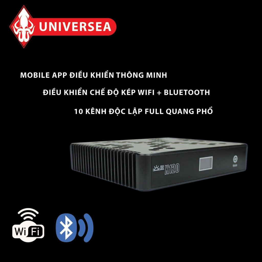 ( CHÍNH HÃNG )Đèn led Inled X120 G6 WIFI cho bể cá biển, bể san hô ...