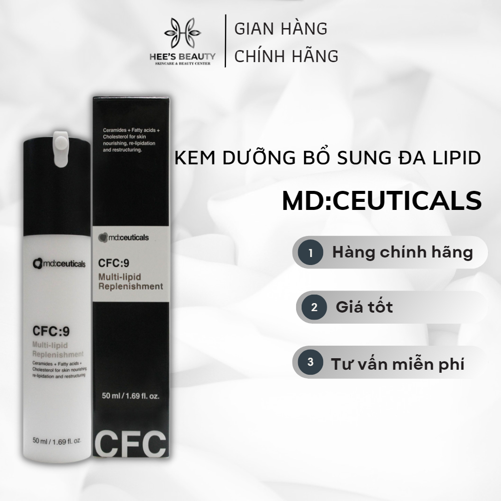 Kem dưỡng bổ sung đa lipid và tái cấu trúc bề mặt da MDceuticals CFC:9 Multi-lipid Replenishment ...