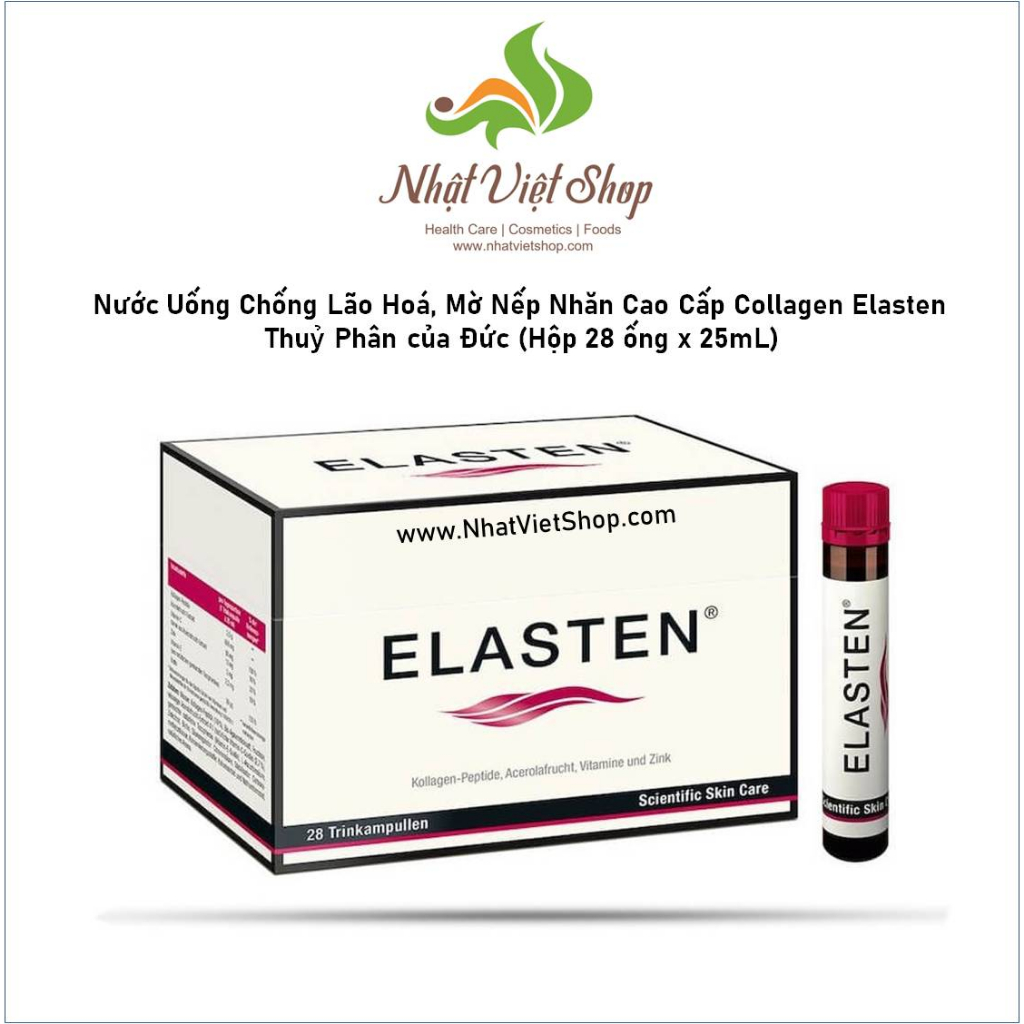 Nước Uống Collagen Elasten Thuỷ Phân (Hộp 28 ống x 25mL) | Shopee Việt Nam