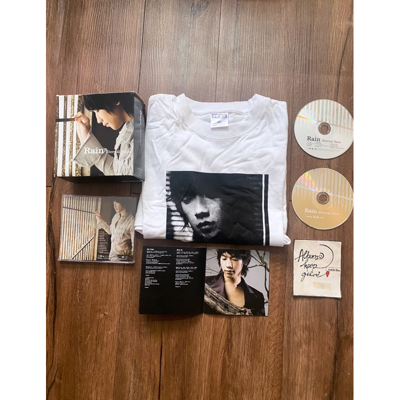 Bi rain Album Eternal Rain đã khui seal, CD dvd và Mini booket kèm áo thun size M như hình ...