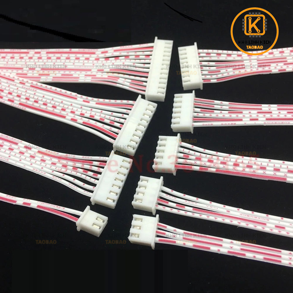 Dây bus trắng XH2.54 dài 10Cm 20cm 30cm từ 2 đến 12 sợi, 2P-12P hai đầu cái 4P 8P 12P | Shopee ...