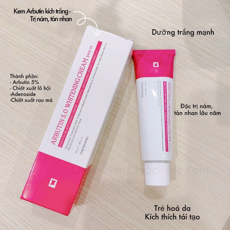 Kem Arbutin 0.5 Whitening cream | Shopee Việt Nam Kem Arbutin 0.5 Whitening cream | Shopee Việt Nam