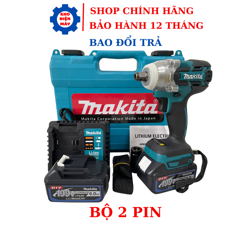 Máy Siết Bulong Bắn Vít Makita 20V Không Chổi Than Mở Bu Lông Khỏe Hơn Hitachi 380N Khoan Bê ...