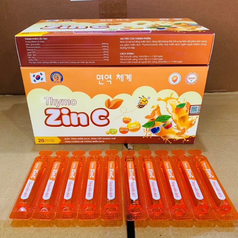 Thymo Zin C bổ sung kẽm giúp tăng miễn dịch, tăng tiết kháng thể - Hộp ...