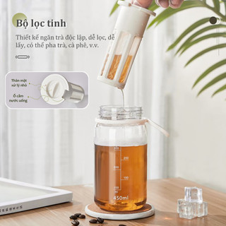 Bình pha cà phê cold brew 450ml/600ml Bình ủ lạnh cafe nhựa cao cấp ...