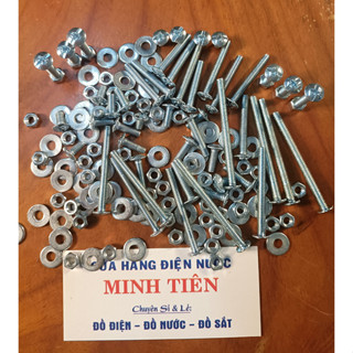 20 con Bù lon, Bulon (bao gồm ốc tán, lồng đền) 4 ly (M4) đầu dù vít ...