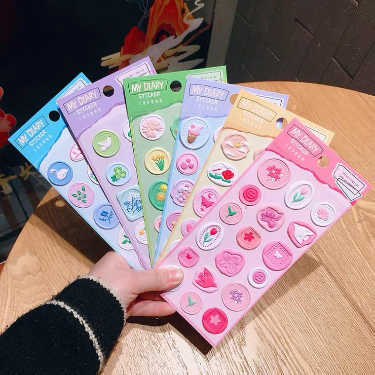 MEOWU Miếng Dán Sticker 3D Niêm Phong Bì Thư / Trang Trí Sổ Tay, Cốc ...