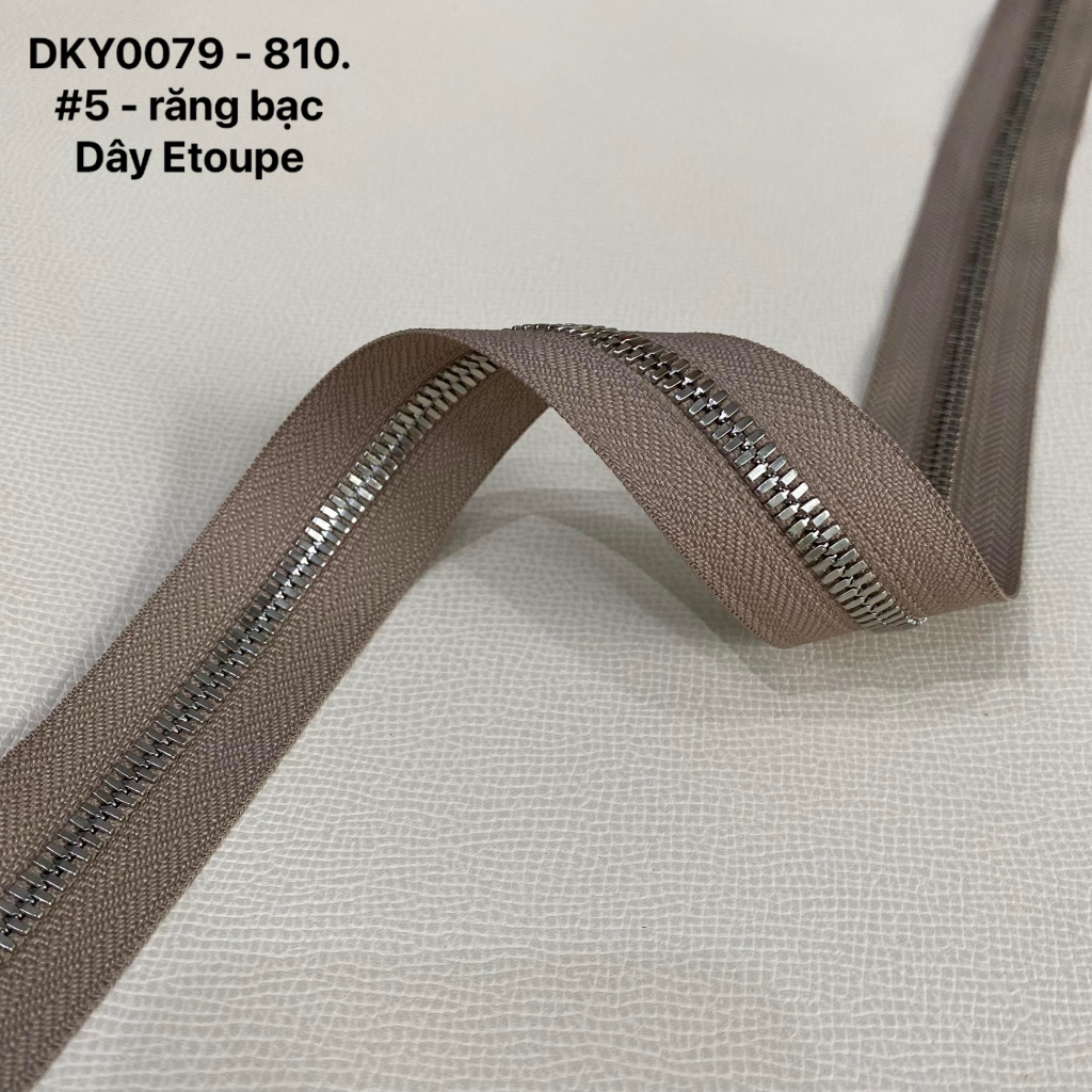 #5 Răng 5 dây khóa kéo YKK Excella 2 chiều màu ETOUPE, phụ kiện may túi da cao cấp | Shopee Việt Nam