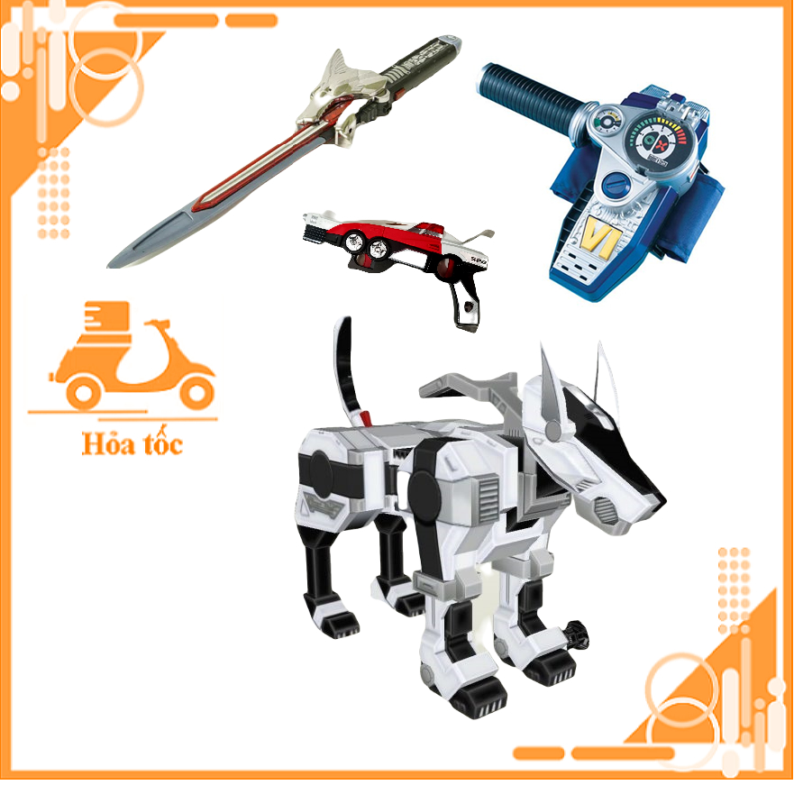 Đồ chơi DX Deka - D-Sword - D-BAZOOKA - Chính hãng bandai - Dekaranger ...