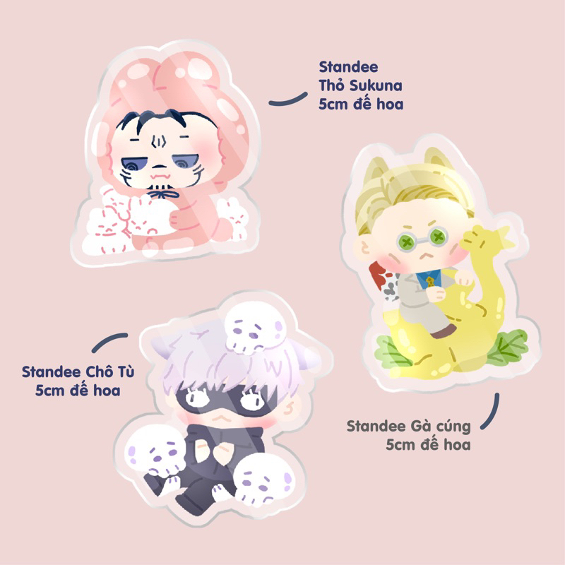 Koboco.co | Jujutsu Kaisen | Standee Vô tri 5cm - Gà cúng Nanami, Gojo ...