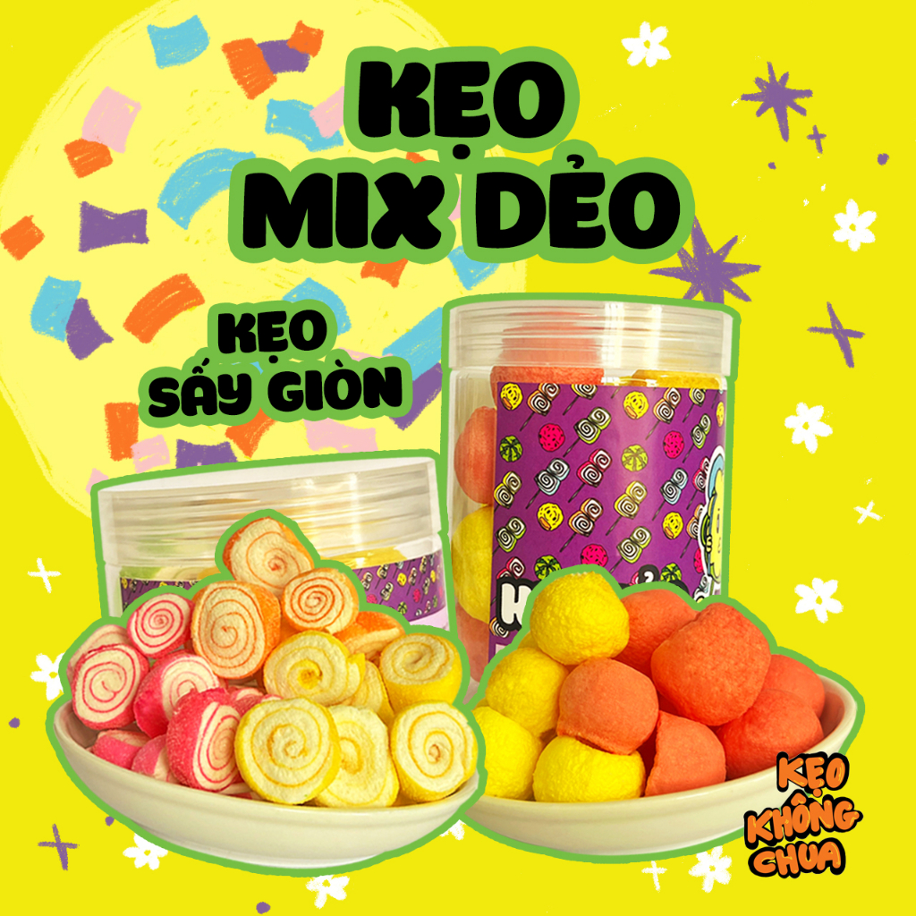 Kẹo Mix DẺo Sấy Giòn KẸo KhÔng Chua ăn Vặt Siêu Ngon Kkc Shopee Việt Nam