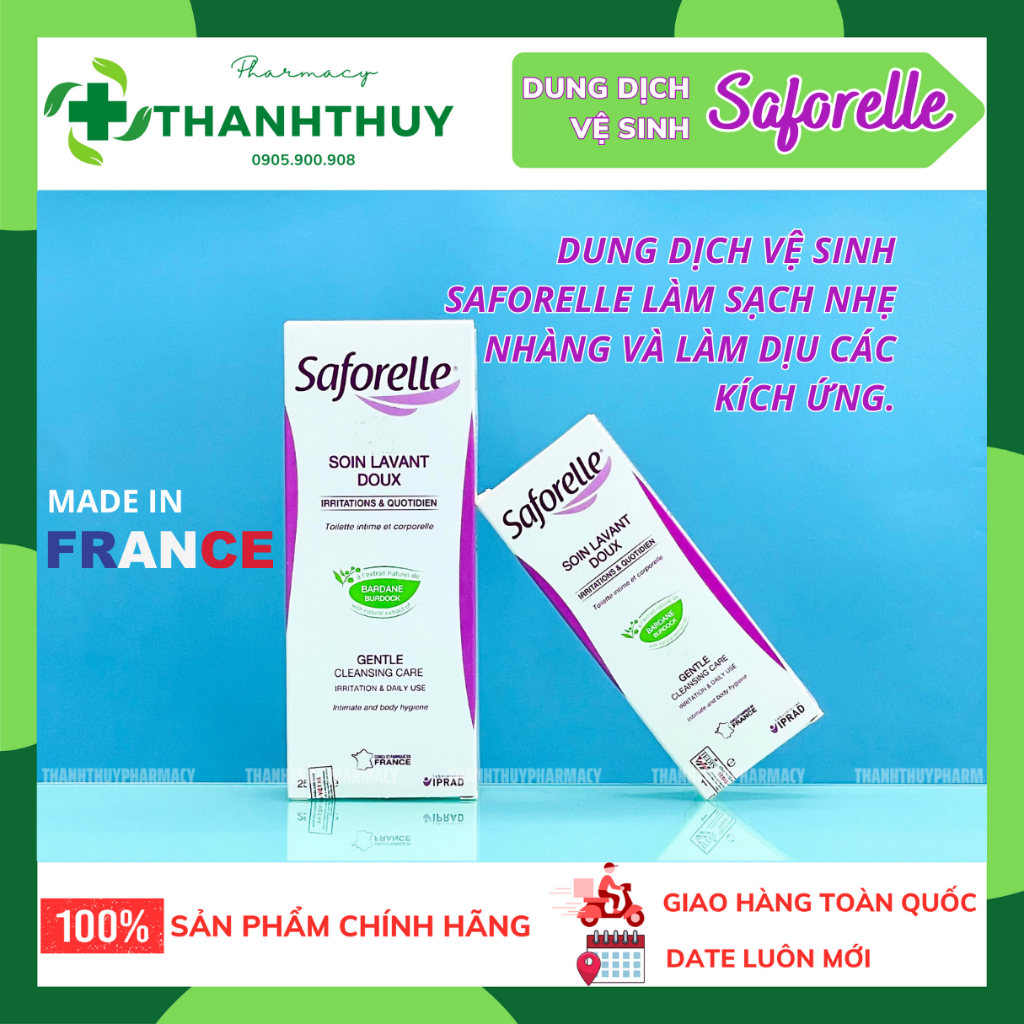 Dung Dịch Vệ Sinh Saforelle Làm Sạch Nhẹ Nhàng Và Làm Dịu Các Kích Ứng ...