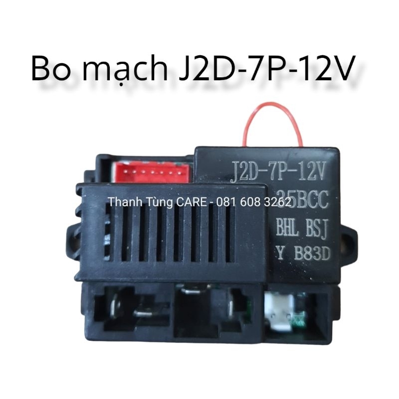 [360°] Bo mạch xe điện trẻ em J2D-7P-12V | R9AC 6V -12V cho xe đụng, xe ...