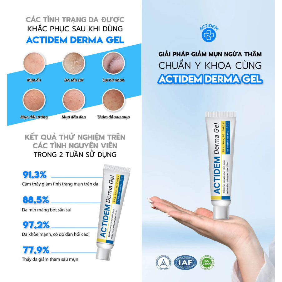 Gel Actidem Derma giảm mụn thâm 18gr | Shopee Việt Nam