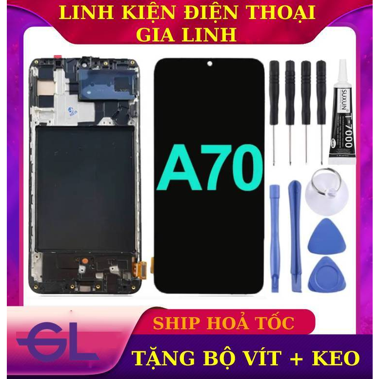 Màn hình Samsung Galaxy A70 /A705F ( QX KHUNG ) Tặng Keo + Bộ vít 9 món ...