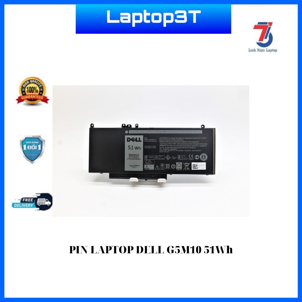 Pin laptop Dell Latitude E5250 E5450 E5550 E5270 E5470 E5570 G5M10 ...