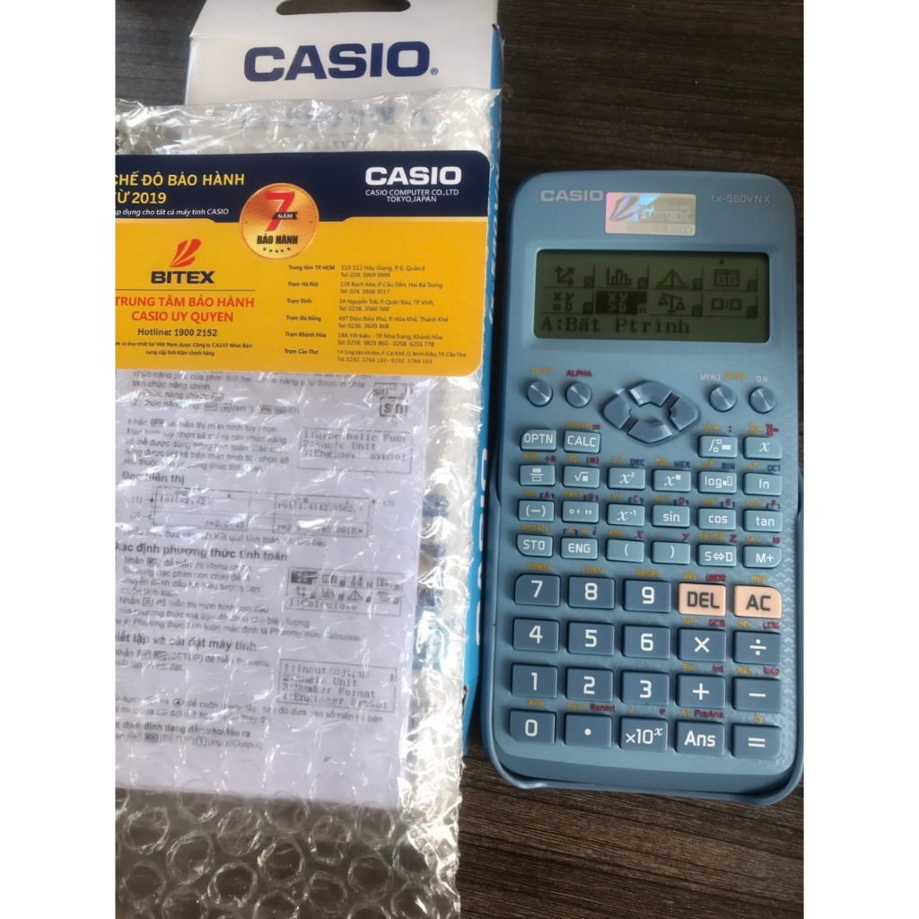 Máy Tính Cầm Tay Fx580 VNX Chuyển Đổi Tiếng Việt, Máy tính casio ...