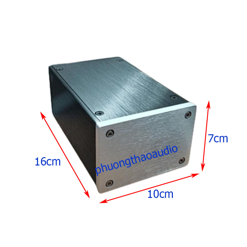Hộp nhôm phay đa năng kích thước 10x7x16cm, vỏ hộp nhôm phay amply ...