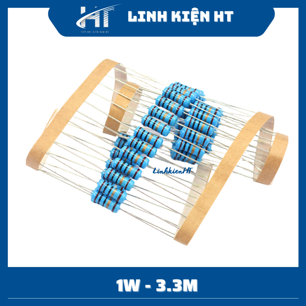 Điện trở 1W 3.3M 3M3 1% chân đồng túi 10 con | Shopee Việt Nam