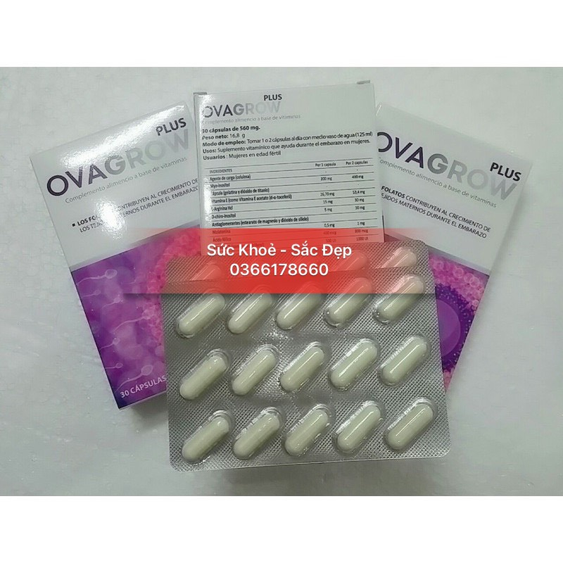 Ova Grow Plus - Ovagrow Plus Viên uống bổ trứng, Tăng khả năng thụ thai ...