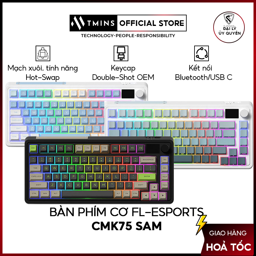 [Mã SPHACL9 giảm 7% đơn 500K] Bàn phím cơ FL-Esports CMK75 SAM - Hàng ...