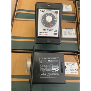 Rơ le thời gian (timer cơ) CKC AH2-Y / 220V 10s, 30s,60s, 10m, 30m, 60m - Tặng kèm đế | Shopee ...