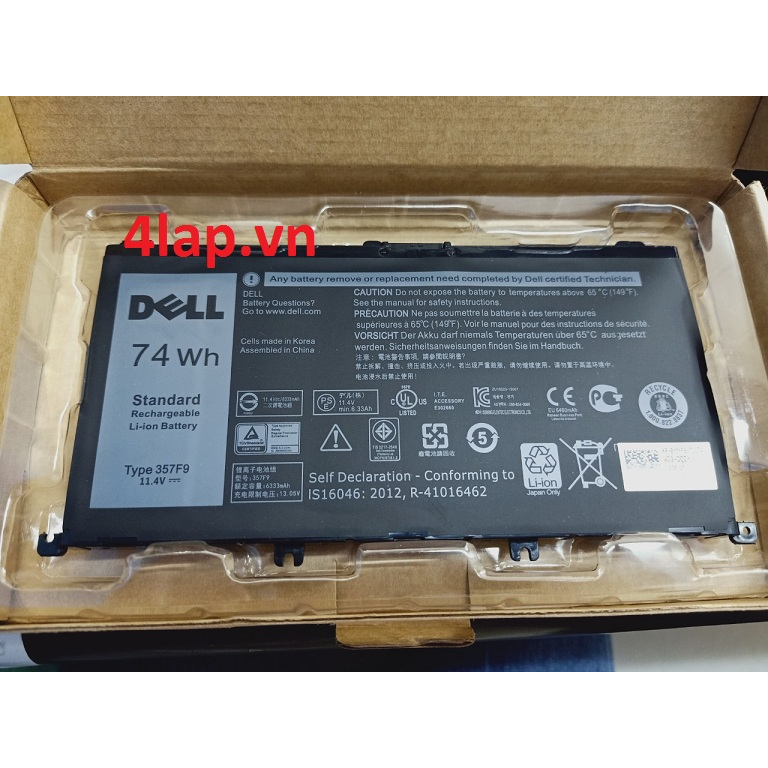 Thay Pin Laptop Dell Inspiron 15 7000 7566 7567 7557 7559 357F9 ...