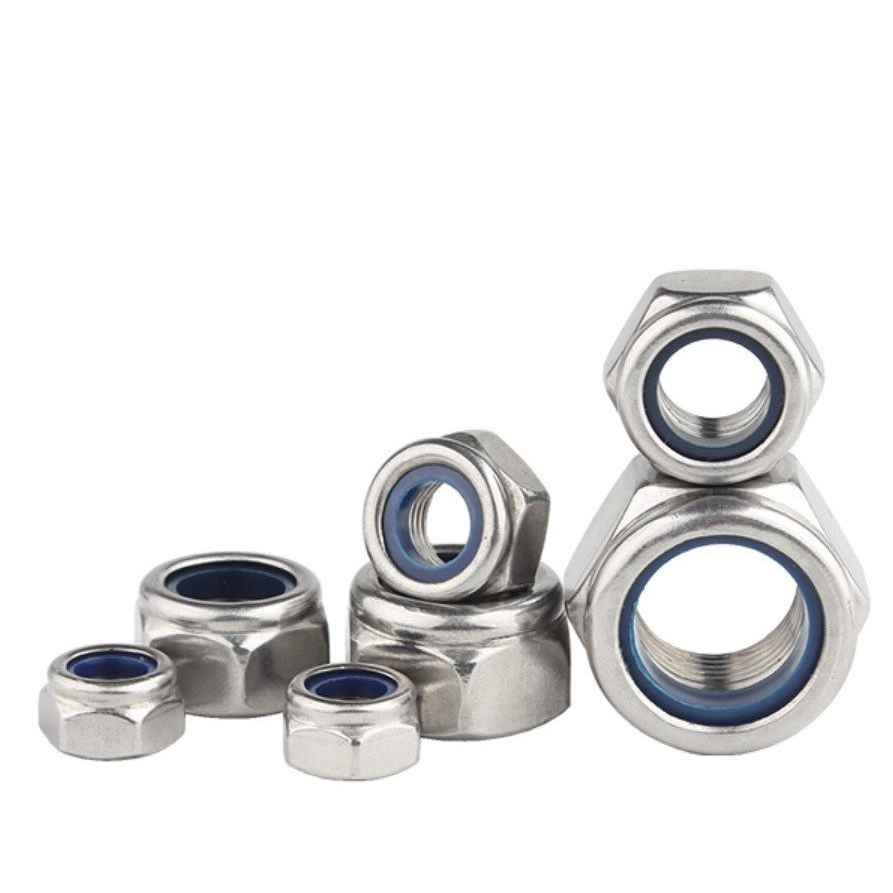 (INOX304) Set 10 cái Ecu khóa nhựa M4-M16 DIN985 inox304 M4,M5,M6,M8,M10.... | Shopee Việt Nam