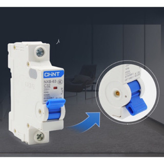 Aptomat MCB 1 Pha NXB-63 Chint 6A, 10A, 16A, 25A, 32A, 40A, 50A, 63A, 80A,100A,125A;Dòng Cắt 6KA ...