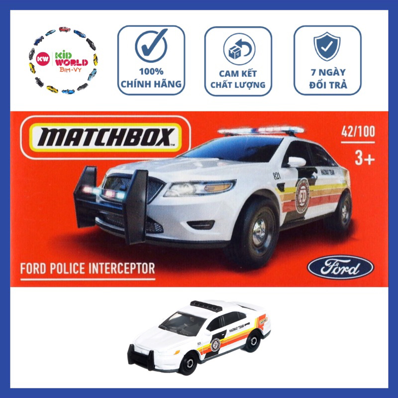 Xe mô hình Matchbox Box Cảnh sát Ford Police Interceptor 42/100 ...
