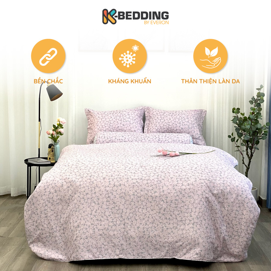 Bộ ga giường và vỏ gối MicroTencel K-Bedding by Everon KMTP113 (4 món ...