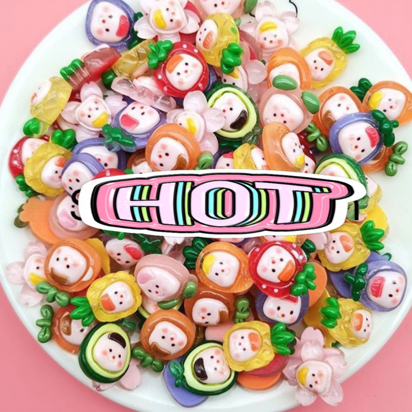 Charm sticker nổi 3D (kèm keo) trang trí vật dụng cá nhân, điện thoại ...