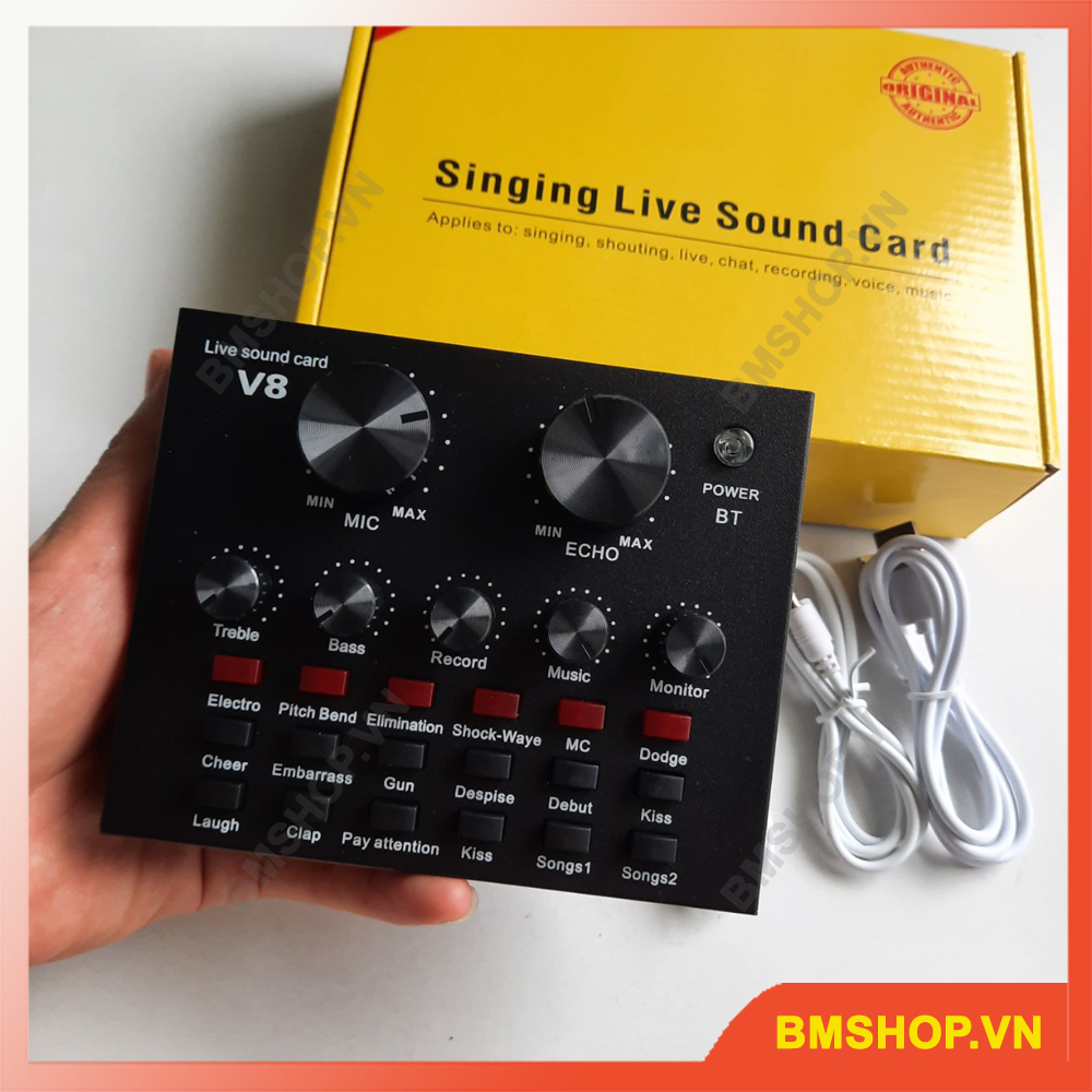 Vang Mini Karaoke, Sound Card V8 Karaoke, Thu Âm, Livestream, Có ...