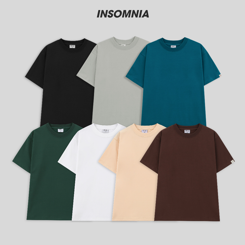 Áo Thun Trơn INSOMNIA Unisex Nam Nữ Form Rộng Tay Lỡ Oversize Local ...
