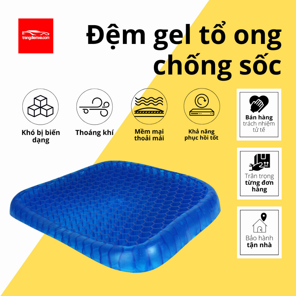 Đệm Gel Tổ Ong 3D Êm Ái Thoải Mái Chất Lượng Cao | Shopee Việt Nam