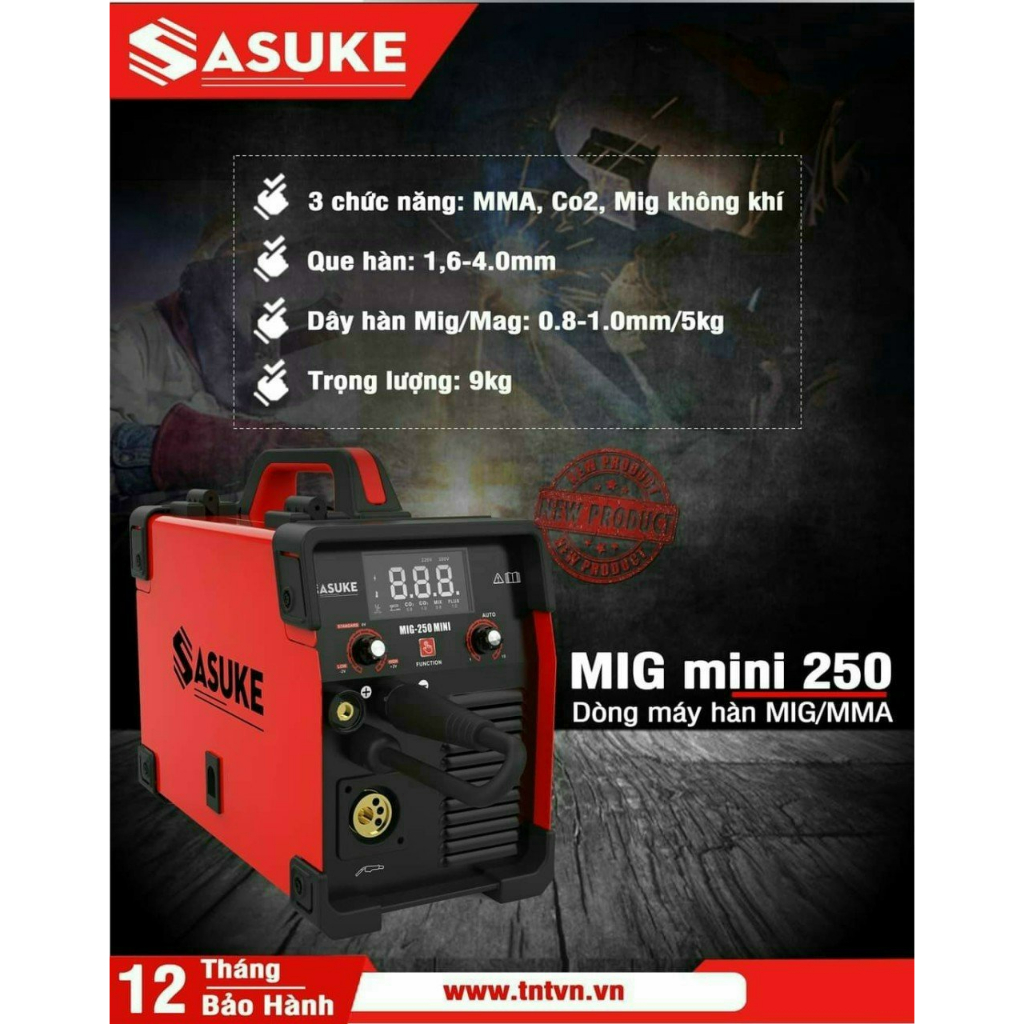 Máy hàn MIG 250 Sasuke, máy hàn mig đa năng công nghệ Nhật Bản | Shopee Việt Nam