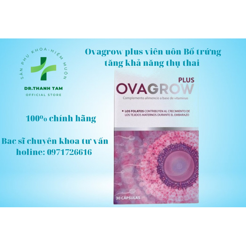 [CHÍNH HÃNG] Ova Grow Plus - Ovagrow Plus Viên uống bổ trứng, Tăng khả ...