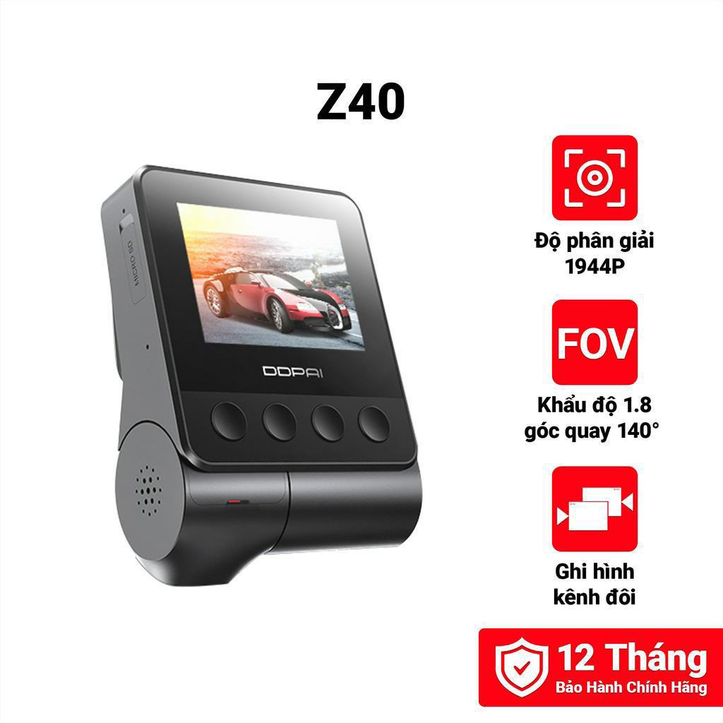 Camera Hành Trình Ô Tô DDPai Dash cam Z40 Ghi Hình Kép Trước Sau Giám ...