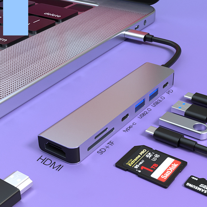 Hub type-C, hub usb,Cổng chuyển đổi 8 trong 1 mở rộng kết nối cho PC ...