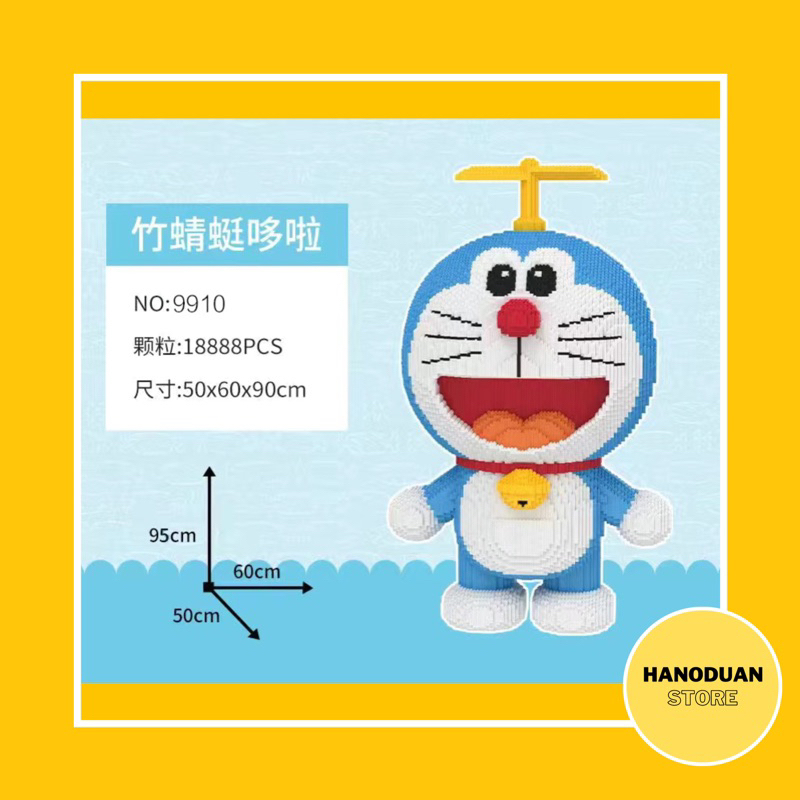 🚚 SẴN HÀNG 🚚 Doraemon Blue Fat Man 1m lego tương thích khối ghép đồ ...