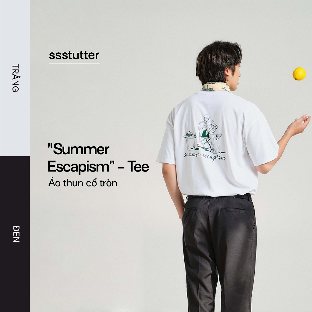 Áo thun cổ tròn hình nam nữ SSSTUTTER in hình vintage cotton thoáng mát ...