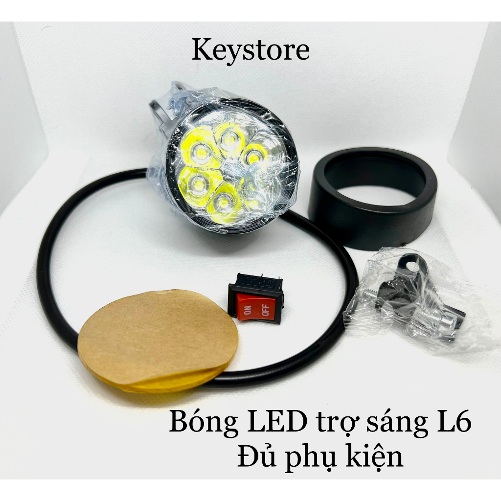 Bóng đèn trợ sáng L6 tròn 6 bóng đủ phụ kiện | Shopee Việt Nam