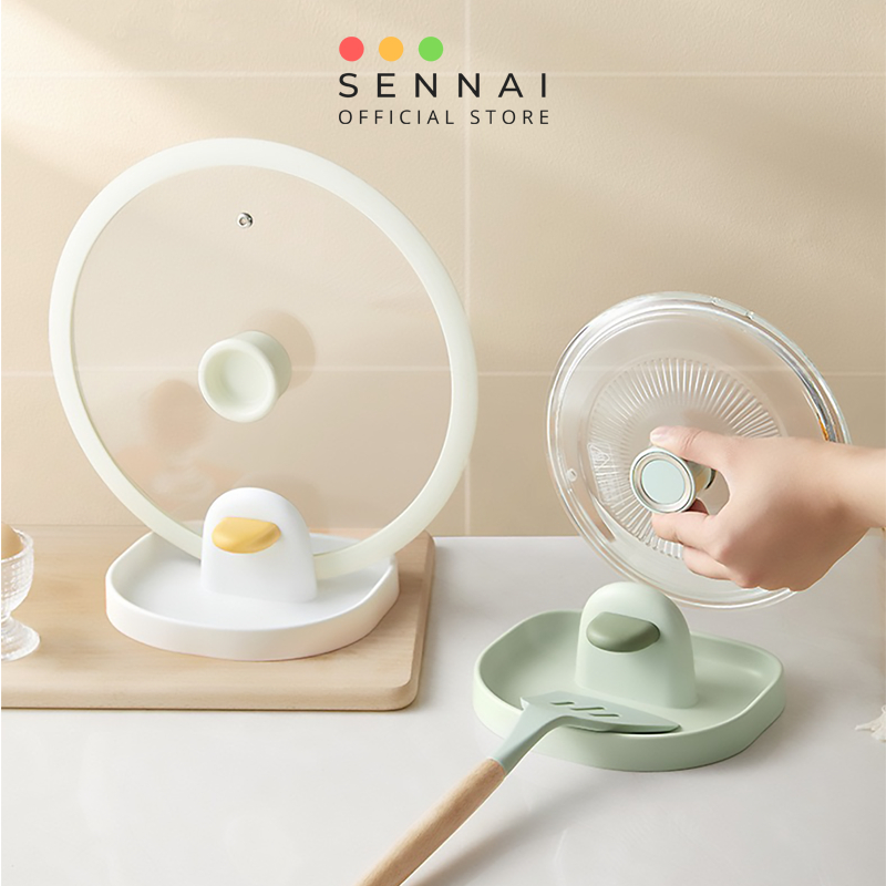 Giá Để Nắp Xoong Nồi Đa Năng SENNAI, Gác Muỗng, Đũa Trong Khi Nấu Ăn | Shopee Việt Nam