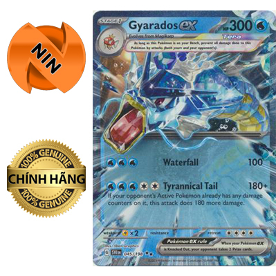 [Thẻ bài Pokemon chính hãng] Gyarados ex – 045/198 – Ultra Rare - Scarlet & Violet (Base Set ...
