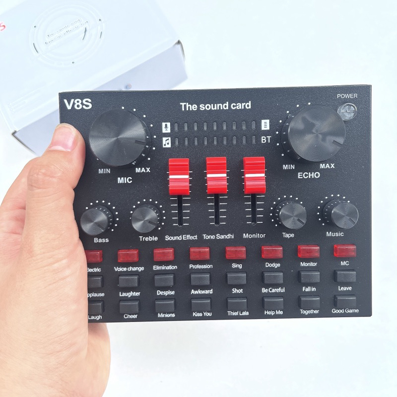 Sound card V8s bluetooth phiên bản cao cấp của v8 âm thanh bao hay ...