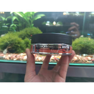 Thức ăn cá dán Biozym trùn huyết - Red Worm Patch Feed- viên dán trùng huyết giun đỏ cho cá tép ...
