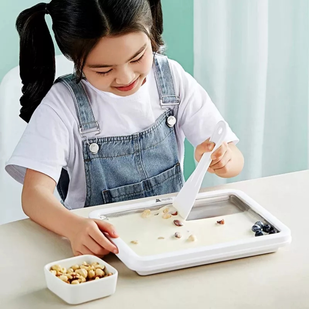Máy Làm Kem Cuộn Mini Mocato M605 Làm Kem Cuộn Thái Lan Tại Nhà Không